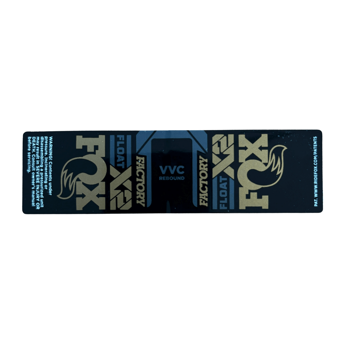 2025 FOX Float X2 Factory Decal | Kashima / Metallic Grey – MTB Classic ...
